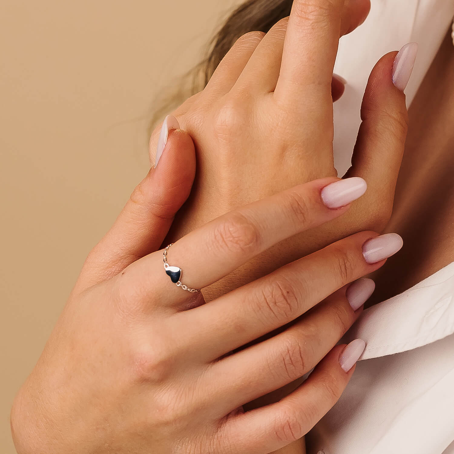 Inel din argint reglabil love | Mandala Fashion